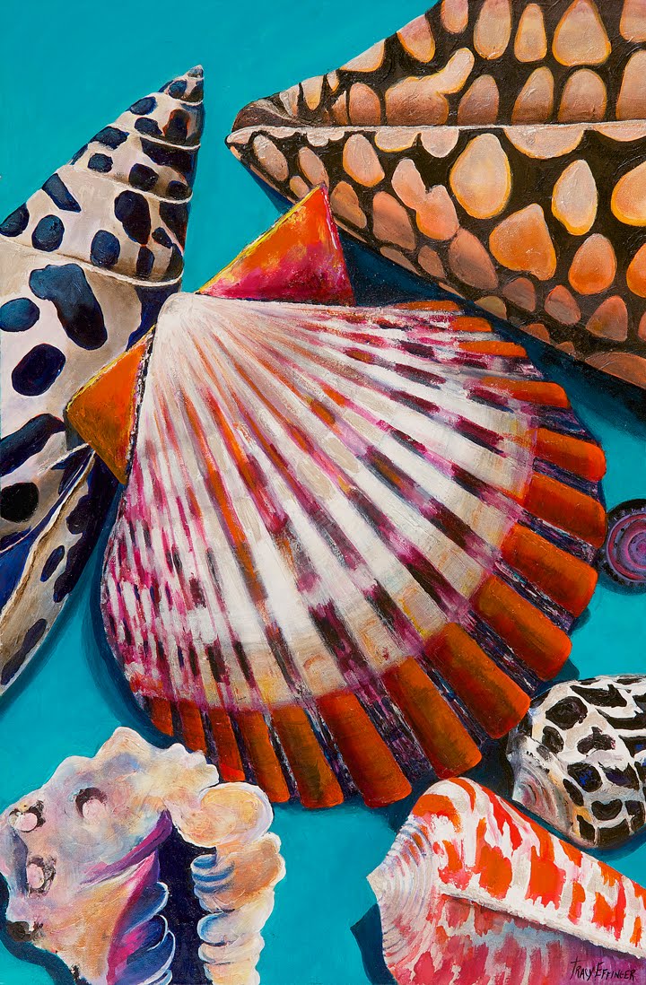 Paintings By Tracy Effinger Upton: Bay Scallop Mix
