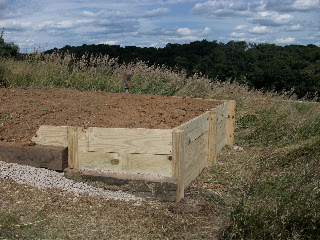 Covo Hills Farm: August 3 - 4, 2013 Elevated Tee Box Under Construction