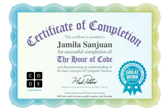 Educación tecnológica: Certificado de Minecraft