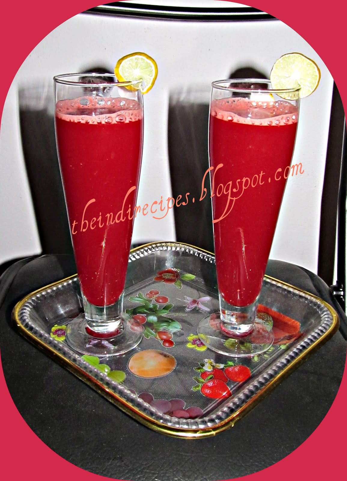 Tasty Healthy Easy Indian Recipes: Pink Punch