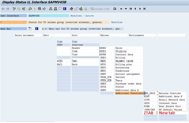 SAP ABAP Central: Add extra tabs to the standard transaction for sales ...