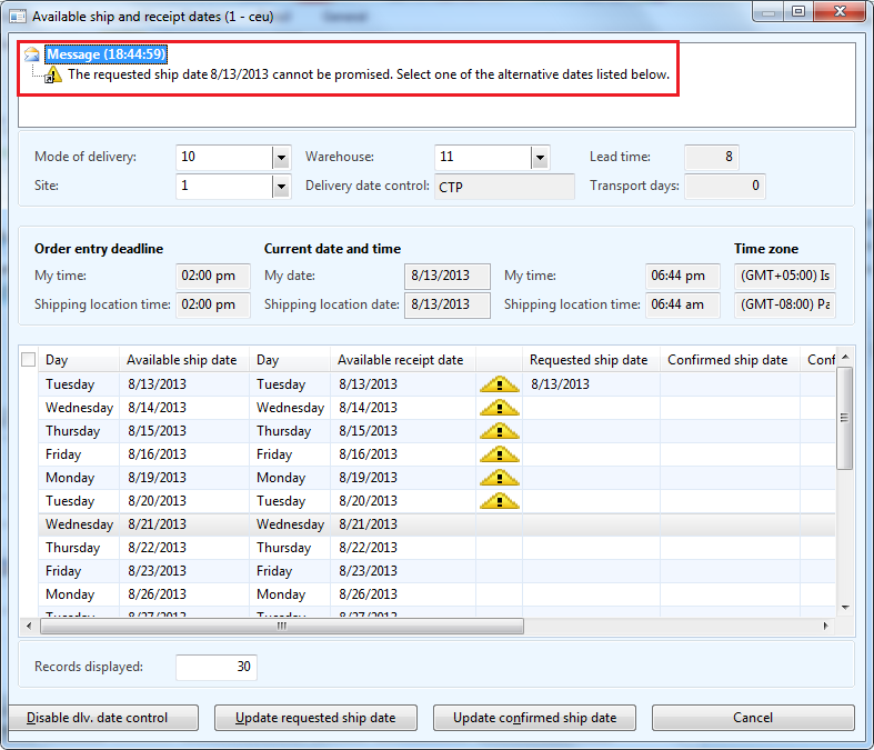 Dynamics AX 2012: Capable to Promise (CTP) in AX 2012
