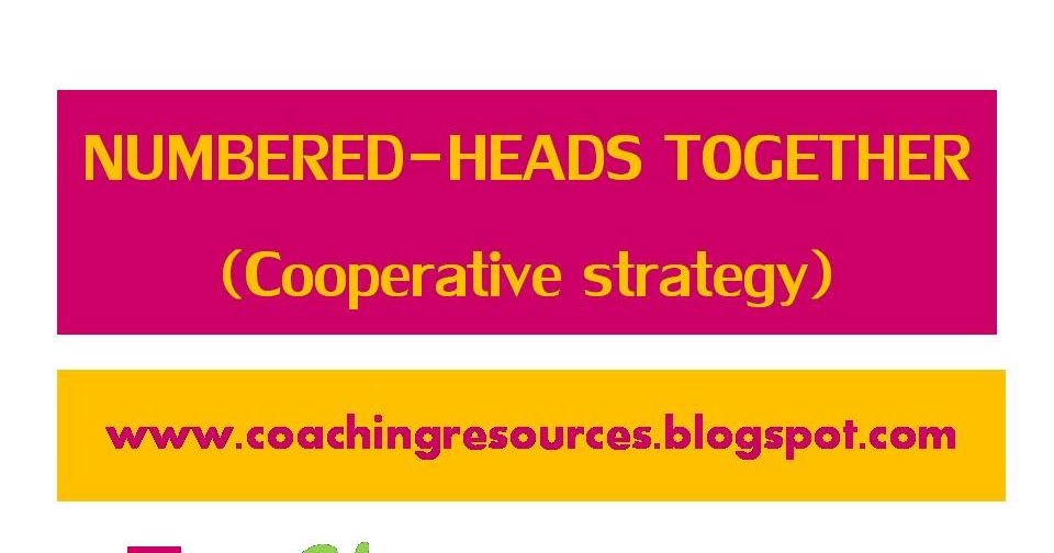 everydaycoaching: NUMBERED HEADS TOGETHER