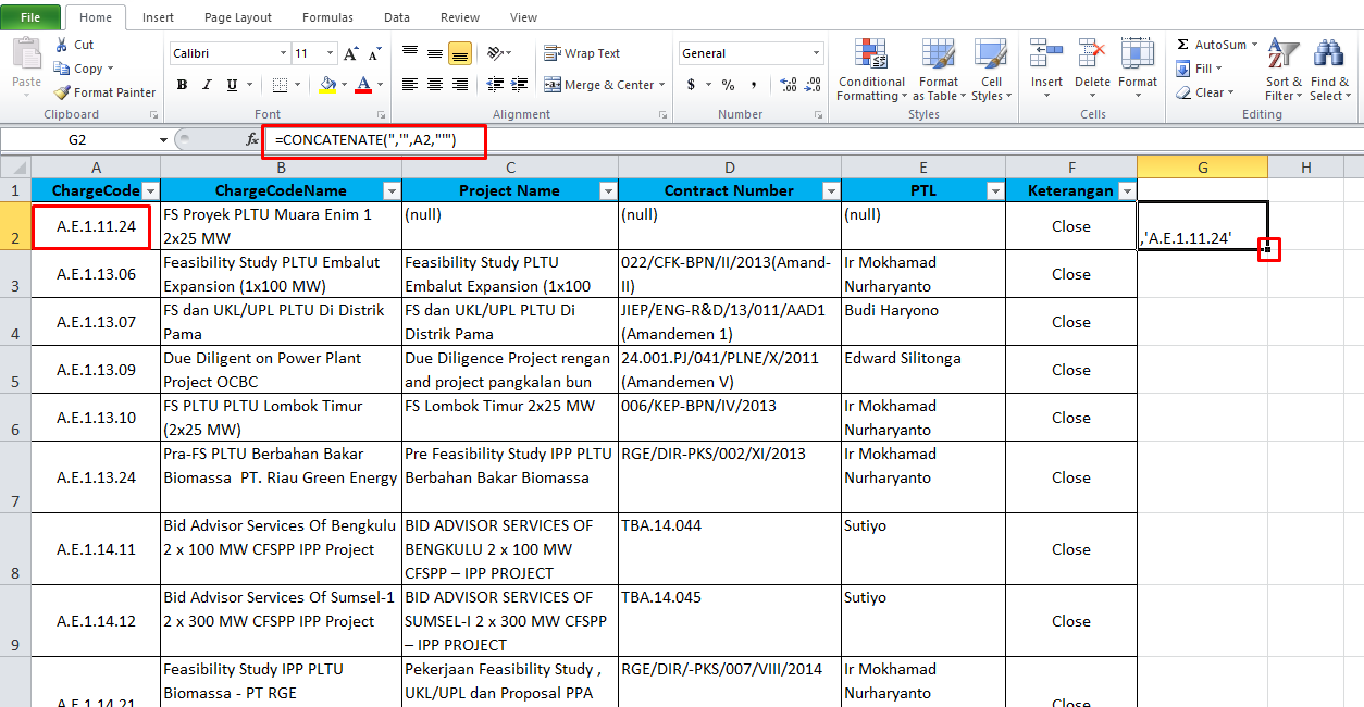 Cara Menggunakan Rumus Excel Concatenate Untuk Titik Koma Otomatis Update Informasi