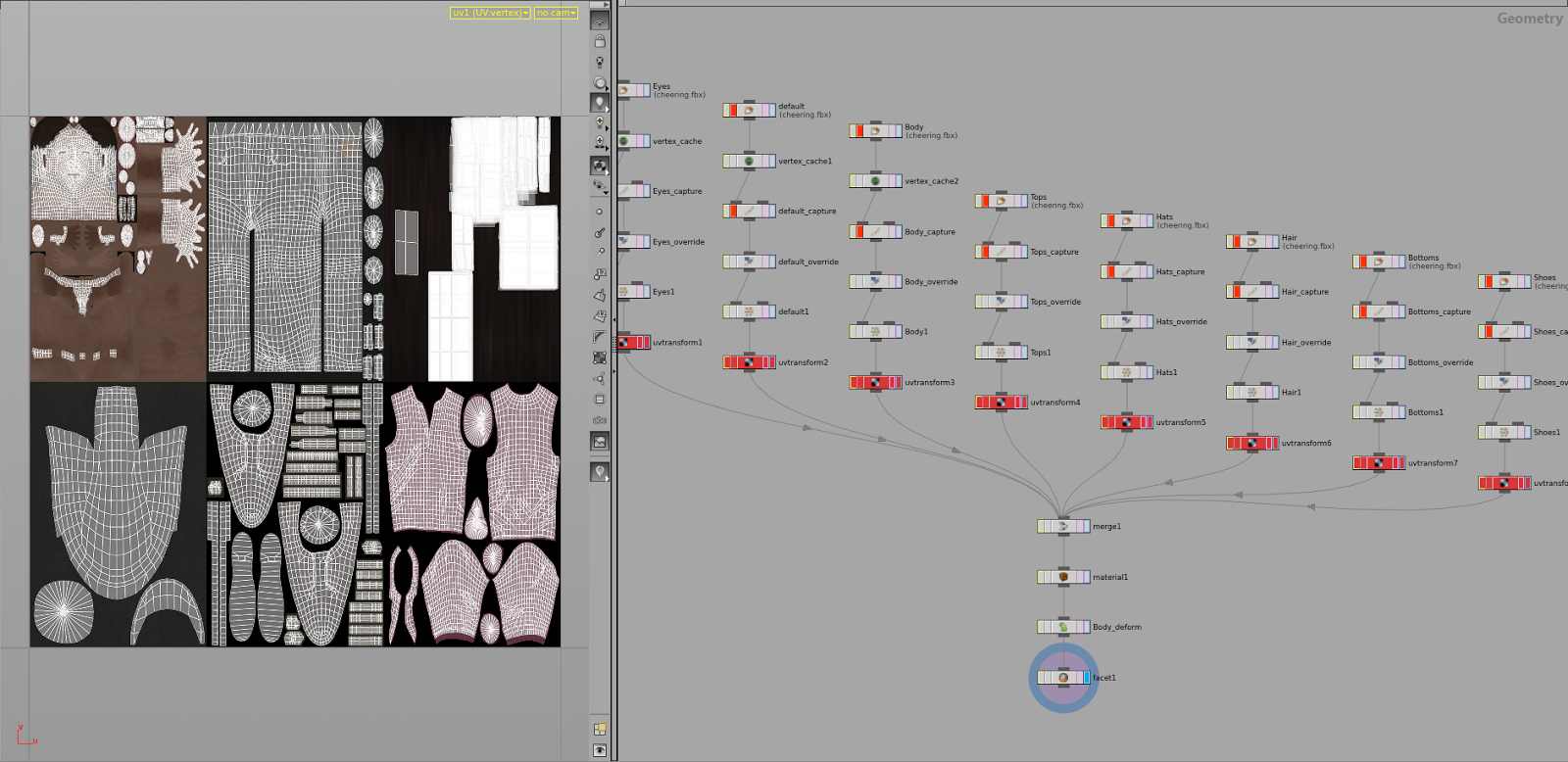 Cut And ...: Houdini : COP | Batch Together Some Textures