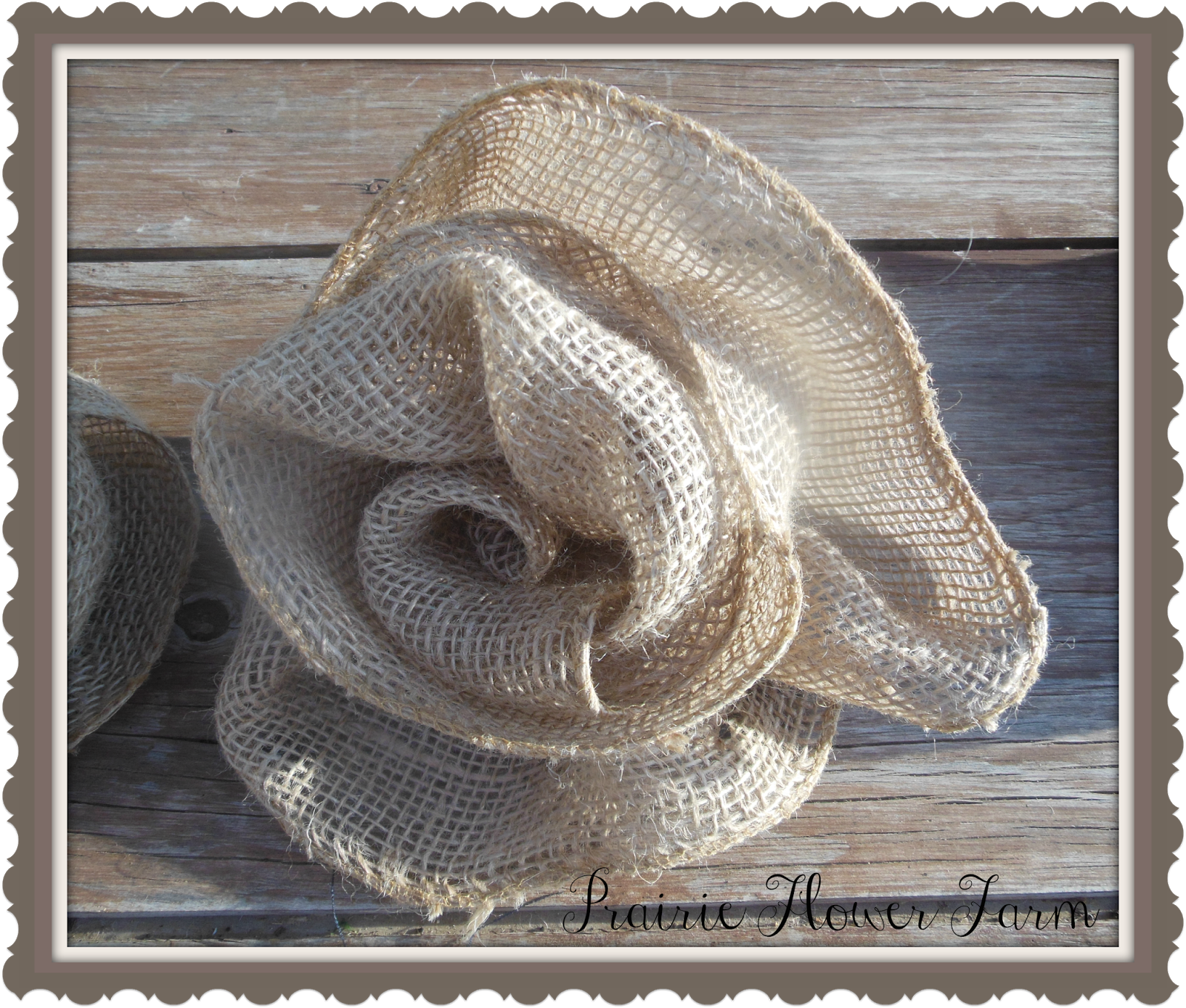 Prairie Flower Farm: Burlap Roses and Sheer Ribbon Roses Tutorial