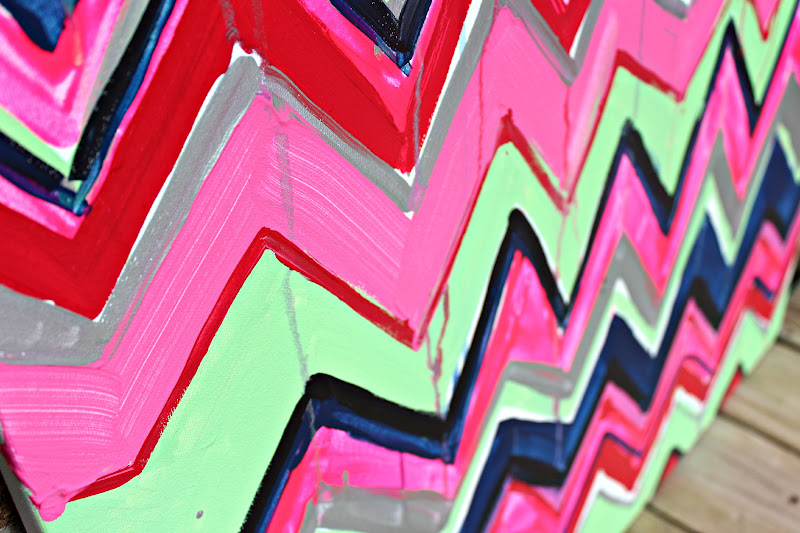 A Chevron Painting + a Video - TaylorMade