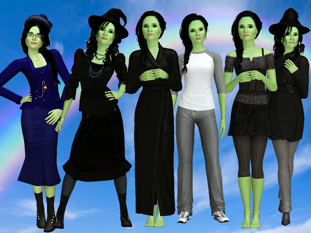 Sims and Just Stuff: Elphaba from Wicked by squarepeg56