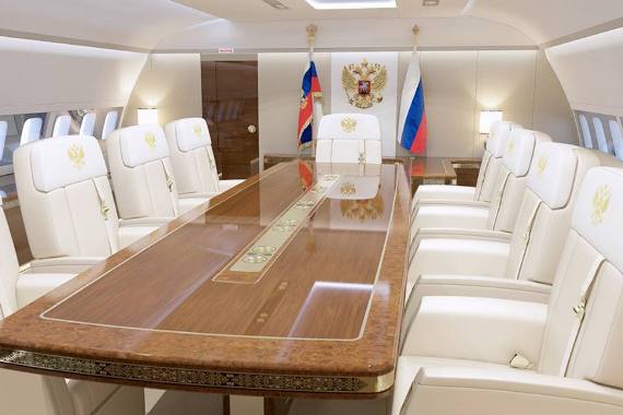 Photos: See inside the Russian presidential plane...