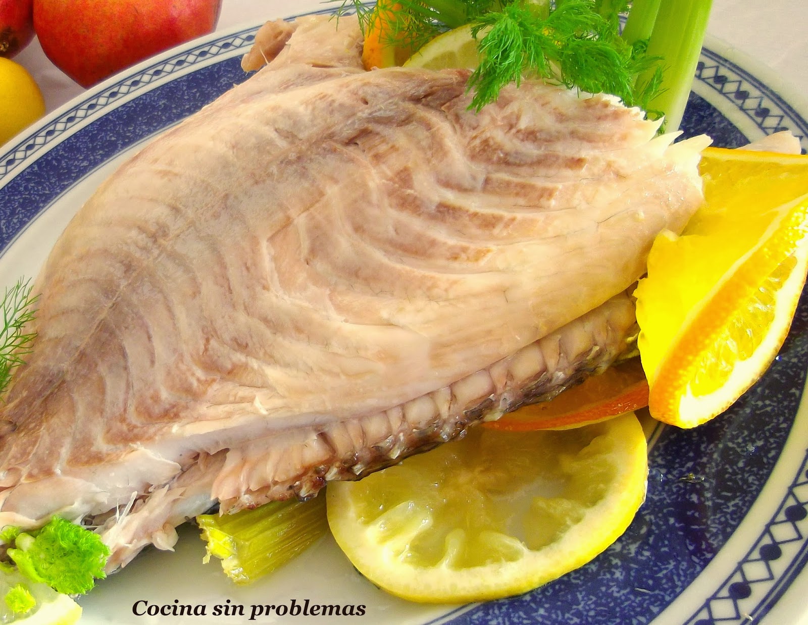 cocina sin problemas: Dorada al horno con hinojo y cítricos.
