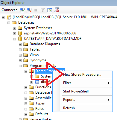 MS SQL Store Procedure 簡易教學