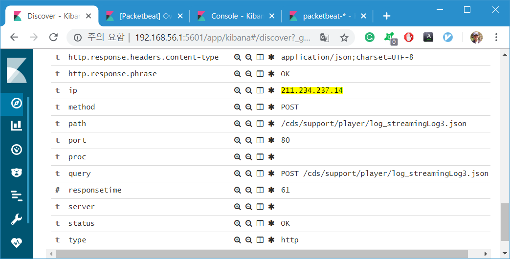케세라세라: Packetbeat 활용