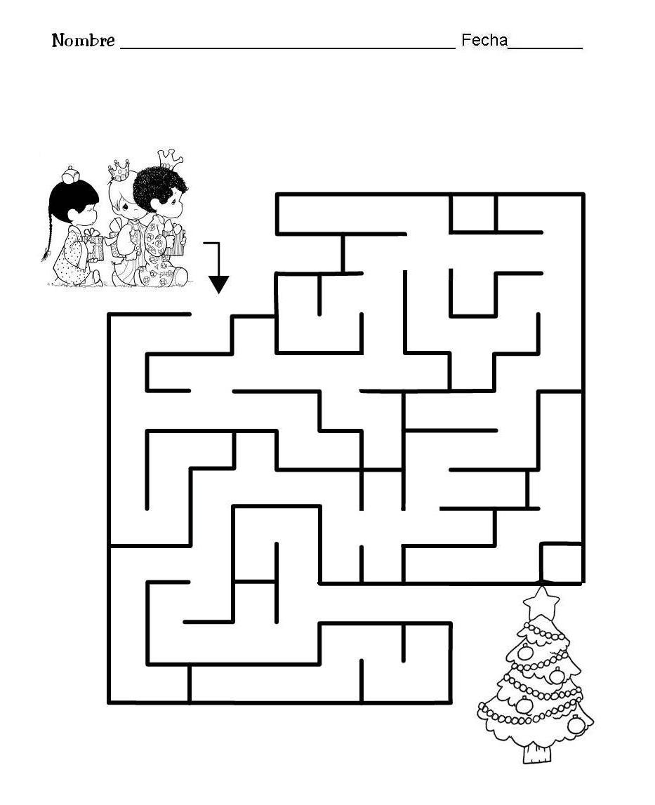 RECURSOS y ACTIVIDADES para Educación Infantil: Laberintos de Navidad