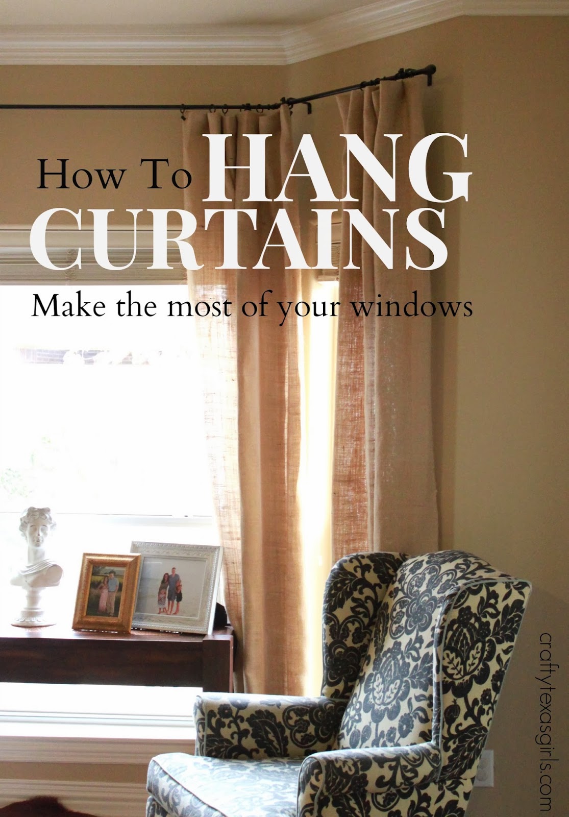 Crafty Texas Girls: The Thing About Hanging Curtains...