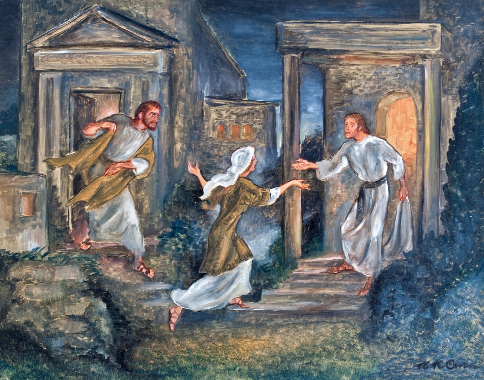 LES FEMMES - THE TRUTH: Actual Chronology of Scene at Empty Tomb
