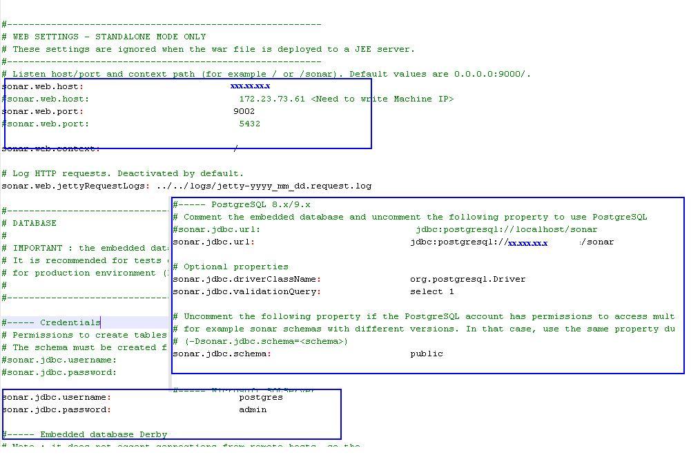 Sonar Configuration: Sonar Configuration