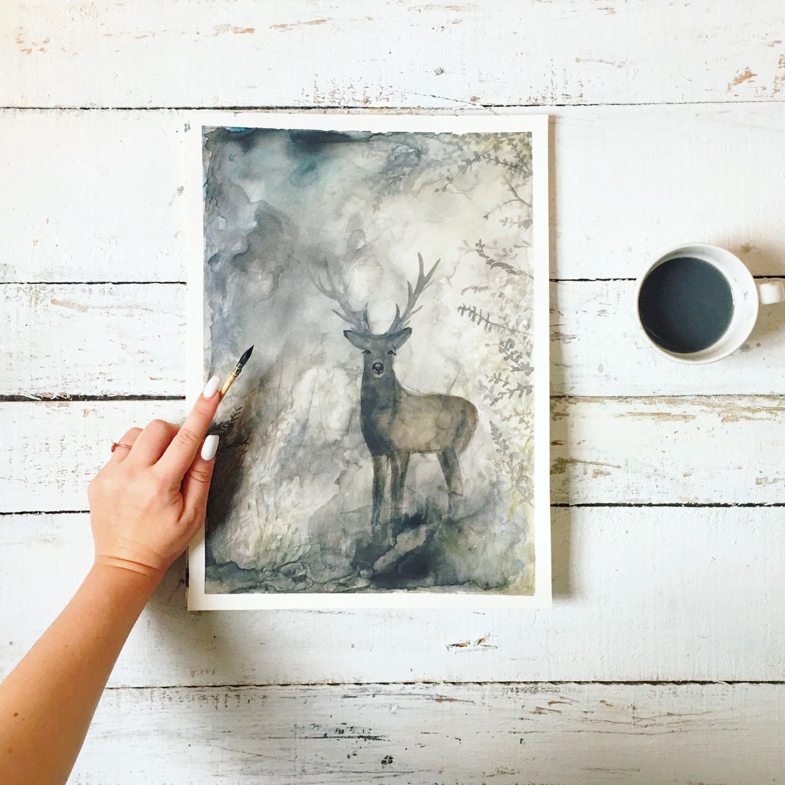 Deer Painting… | We Lived Happily Ever After