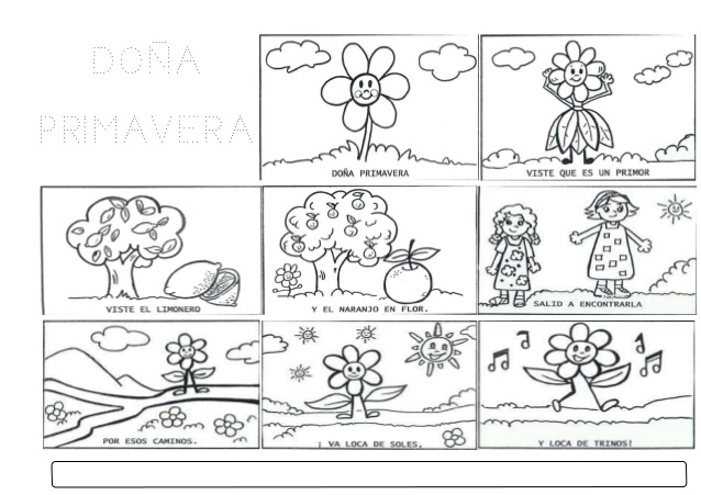 Trabajando en Educación Infantil: 10 poesías de la primavera para colorear