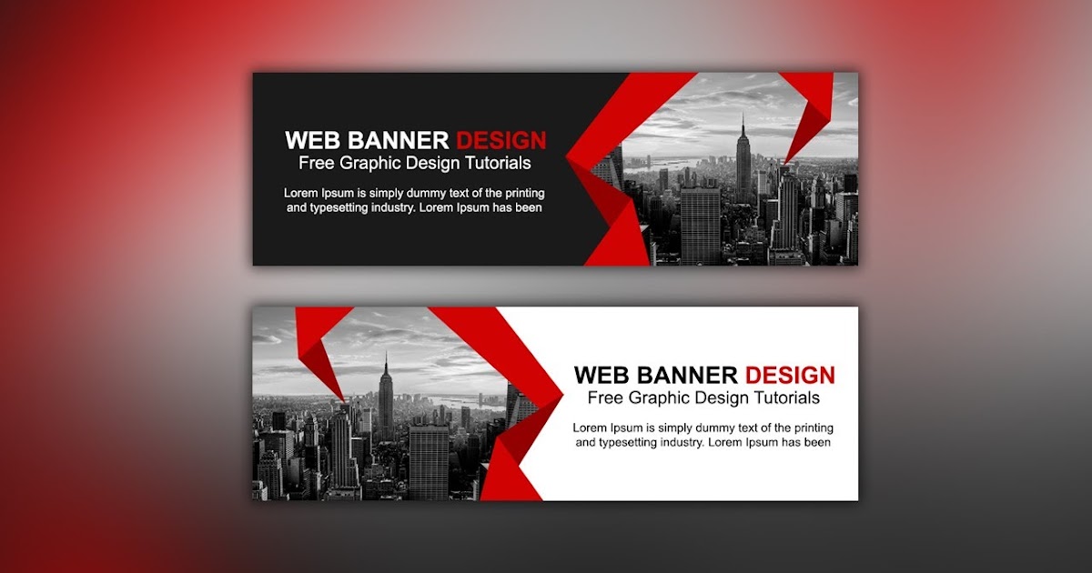 How To Create Web Banner Design in Adobe Photoshop full tutorial - MY ...
