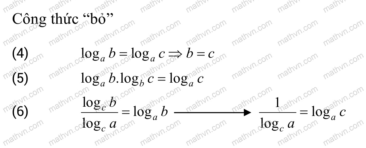 Cách học thuộc công thức lôgarit nhanh nhất - Toán Học Việt Nam