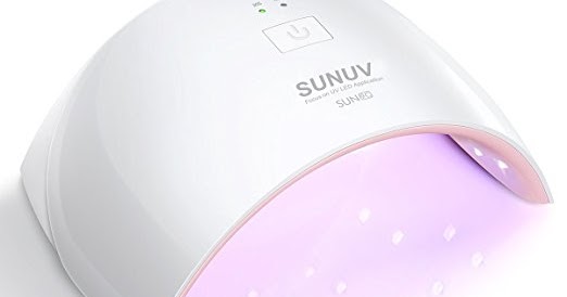 SUNUV SUN9C 24W LED UV Nail Dryer Curing Lamp for Fingernail & Toenail ...