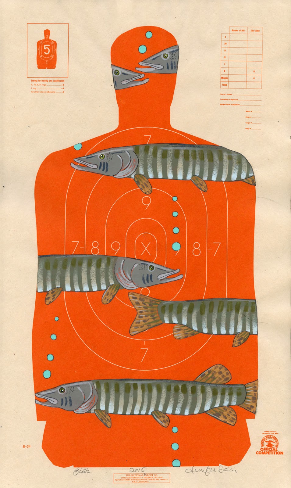 Jennifer Davis Art: Custom Hand-Painted Paper Shooting Targets