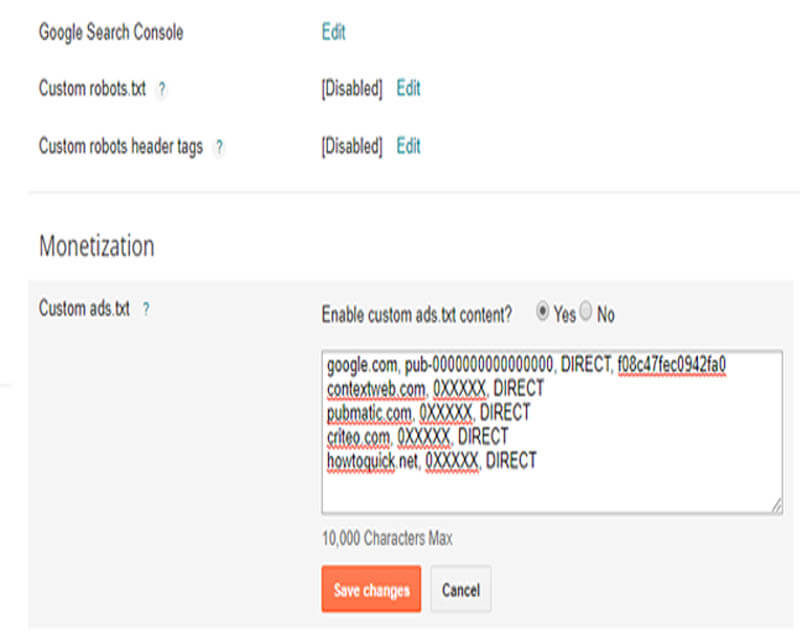 Steps on How to Add Ads.txt in Blogger / BlogSpot Blogs