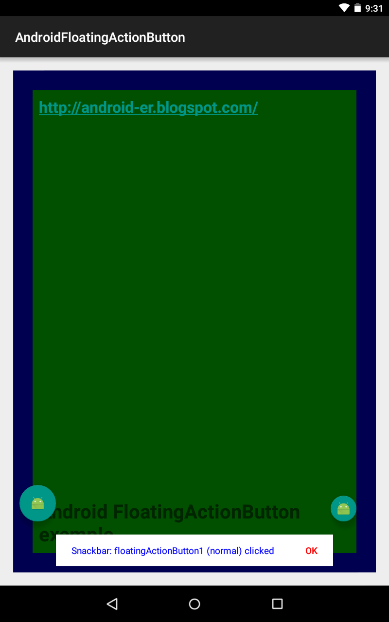 Android Er Set Text And Background Color Of Snackbar