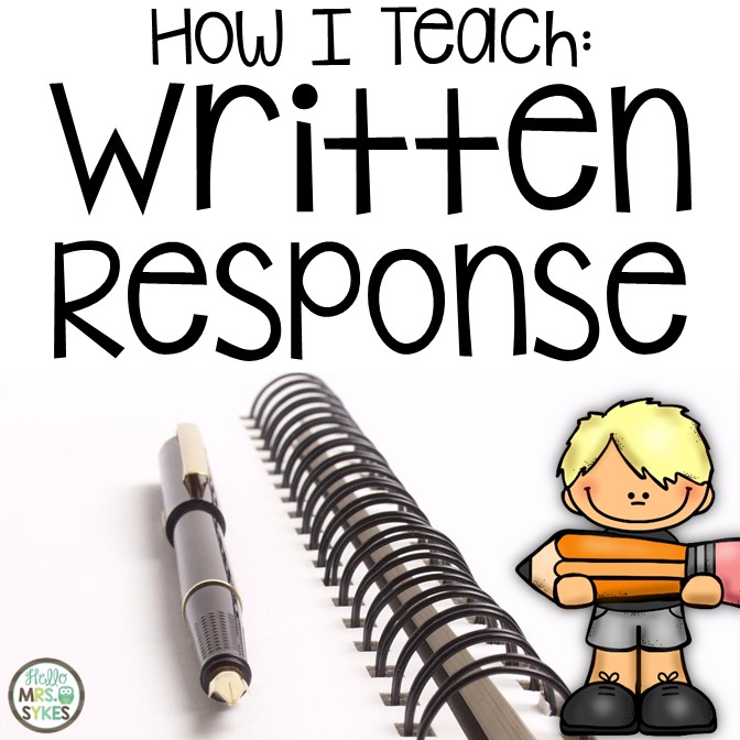 How I Teach: Written Response