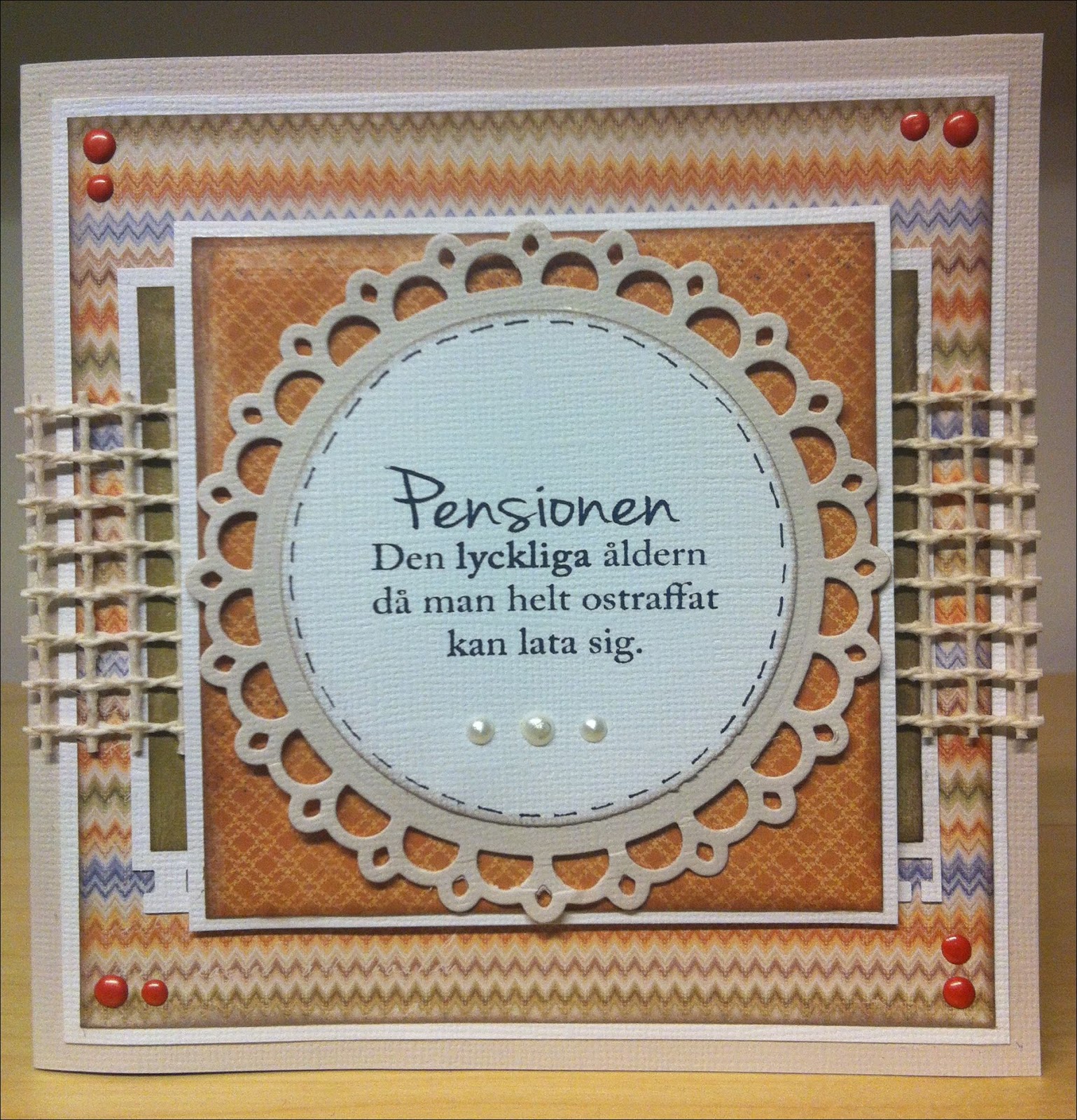 Christinas Scrapkammare: Pensionärskort