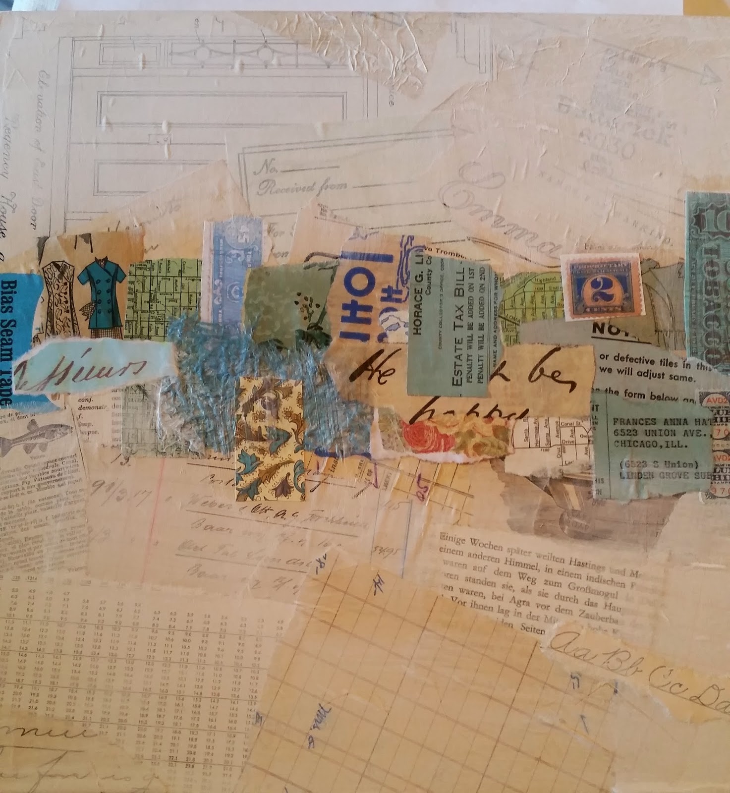 altered book studio.....: Collage Canvas Play Date