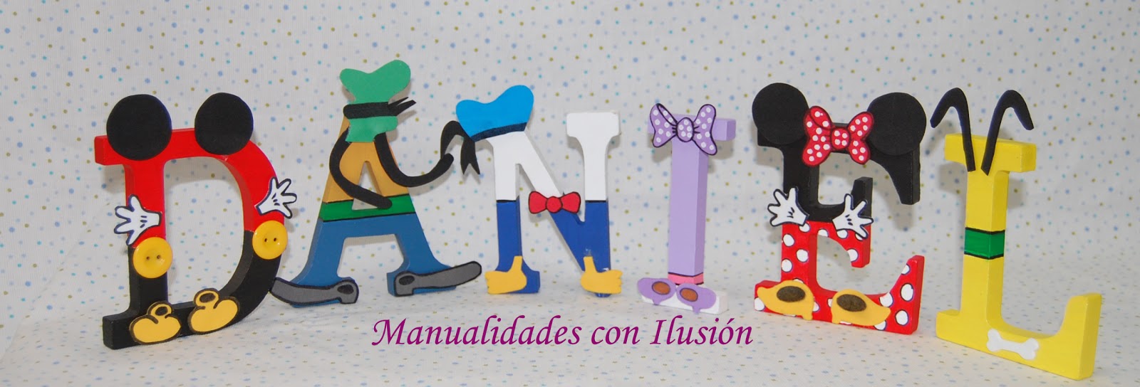 Manualidades con ilusion: LETRAS DISNEY