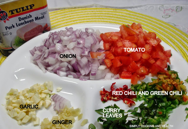 Simply Cooking and Health: Spicy fried pork luncheon meat