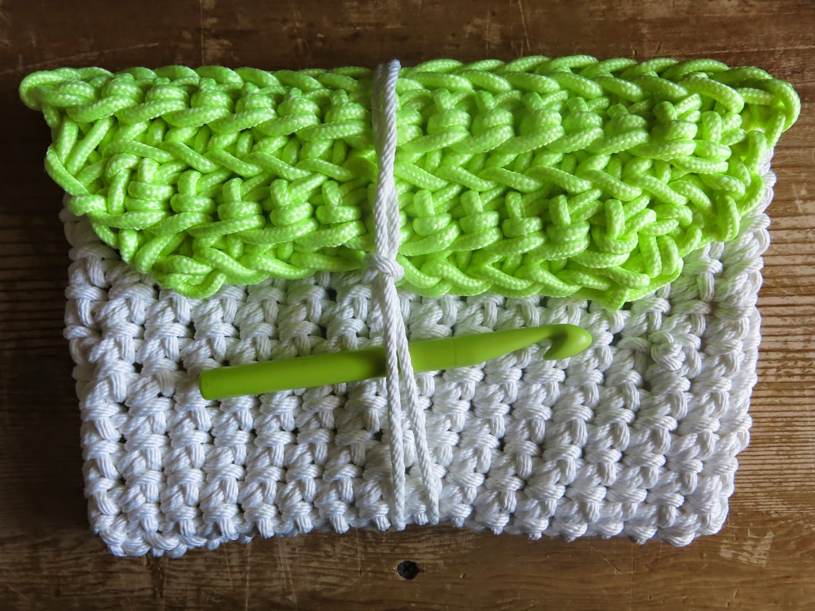Knot for Thought: Crocheted Rope Clutch