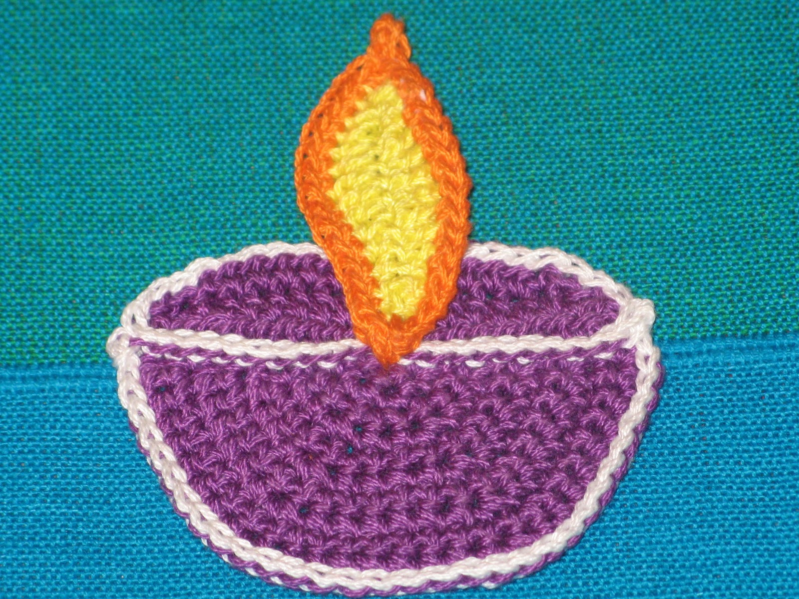 Creat - E - witty Unleashed: Happy Diwali with a glow of crochet