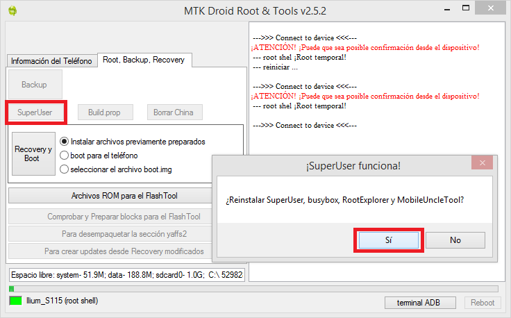 Rootear con MTK Droid Root & Tools - MTAndroid