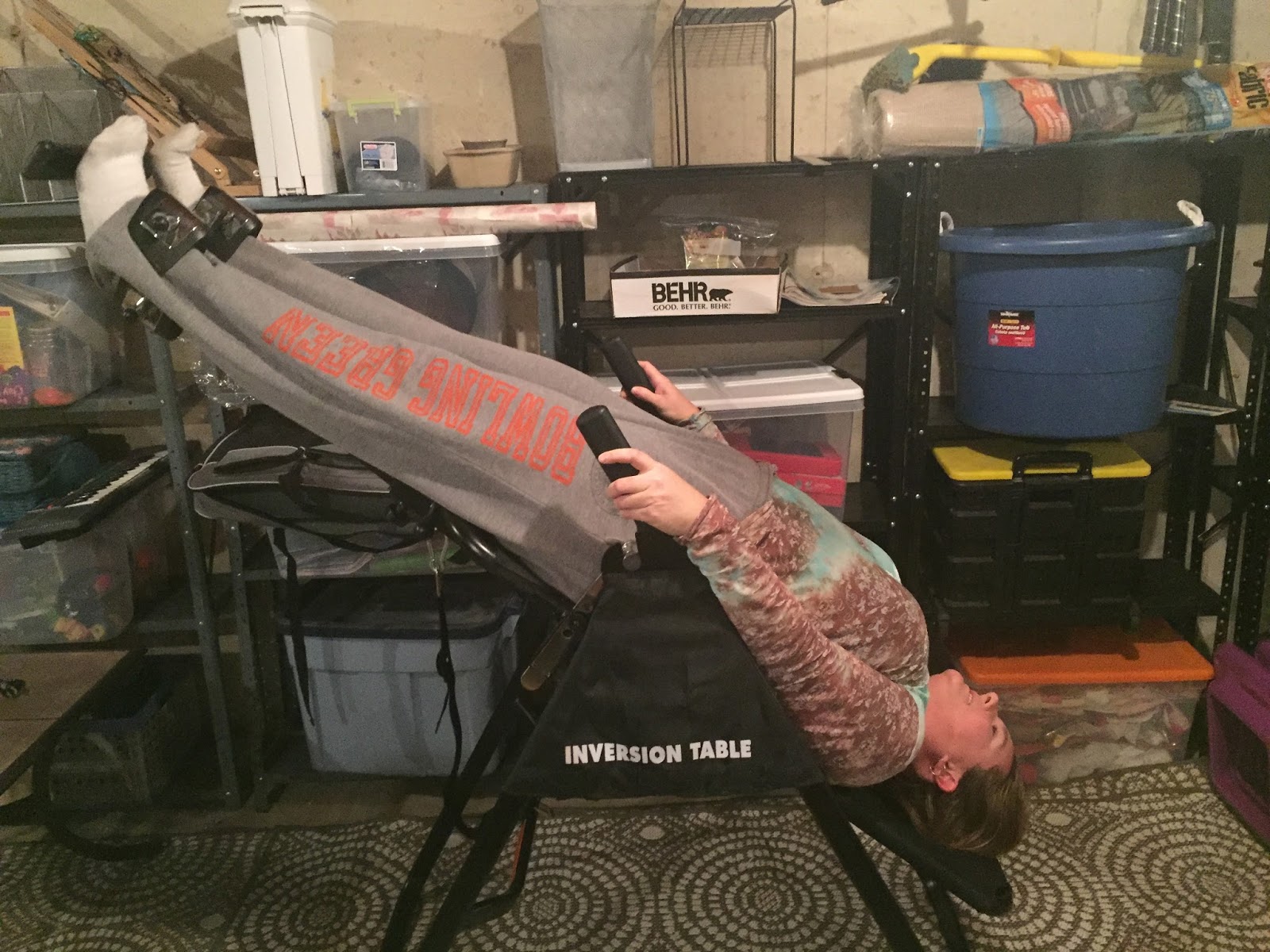 Such is Life!: Hang upside down on an inversion table