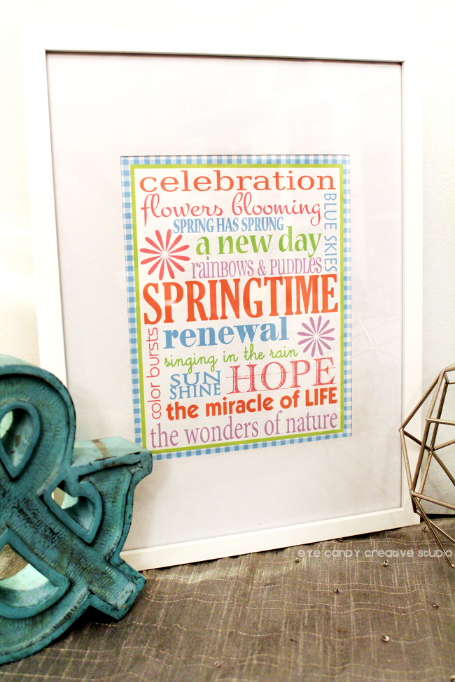 Eye Candy Creative Studio: FREEBIE :: SPRING Subway Art