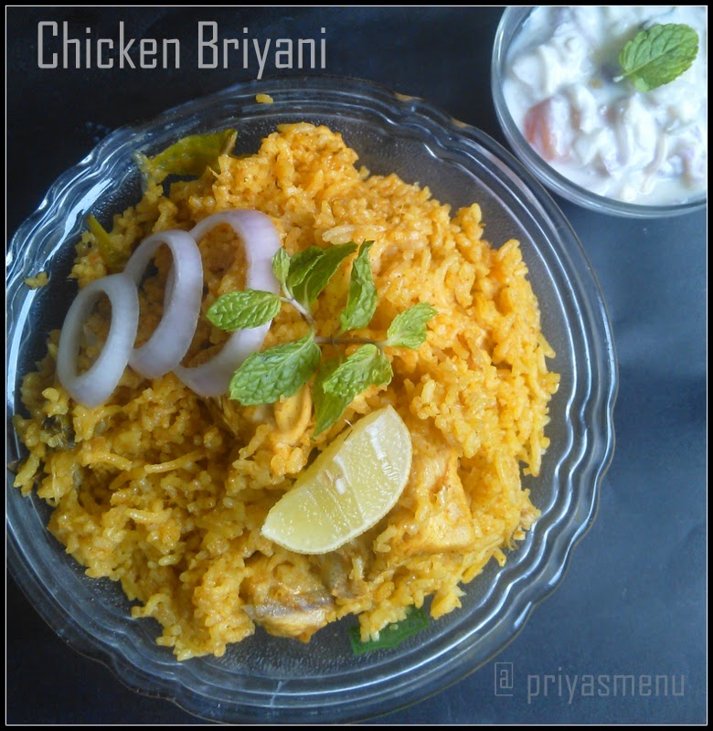 Priya's Menu - Yum Yum Yummy food for Food lovers : Chicken Biryani