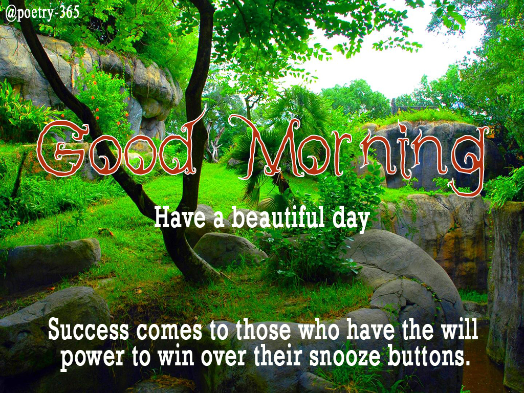 Wishes and Poetry: Good Morning Quotes with Images with Nature