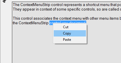 C# & VB.NET Context Menu Right Click Copy, Cut, Paste Functions | KODE AJAIB