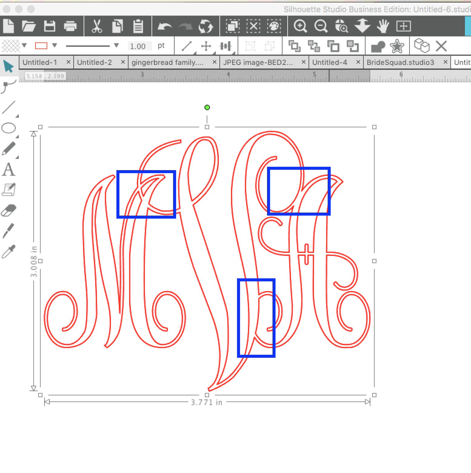 How to Cut a Vinyl Monogram with Silhouette CAMEO - Silhouette School