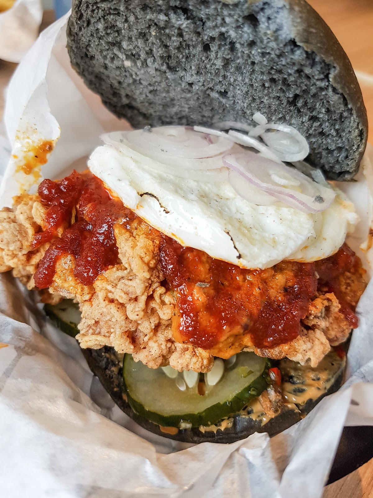 Nasi Lemak Burger (Malaysian Version) by myBurgerLab | Nicolekiss ...