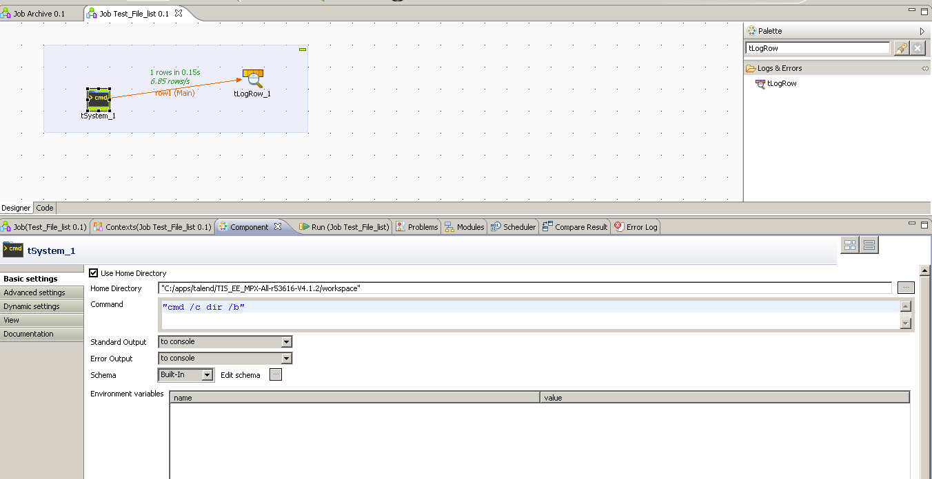 Tech Mex: Use tSystem in Talend with Windows Command Prompt