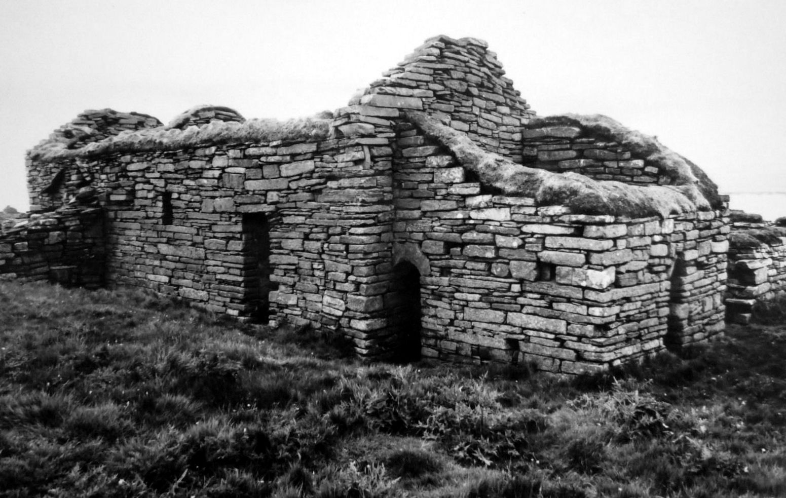 Tour Scotland: Old Photograph Eynhallow Church Orkney Islands Scotland