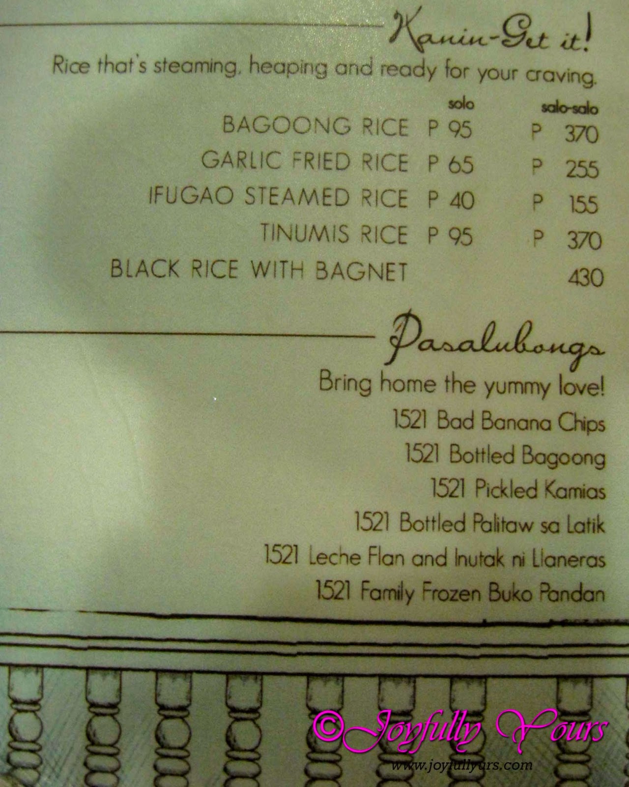 What's with 1521? - Joyfully Yours