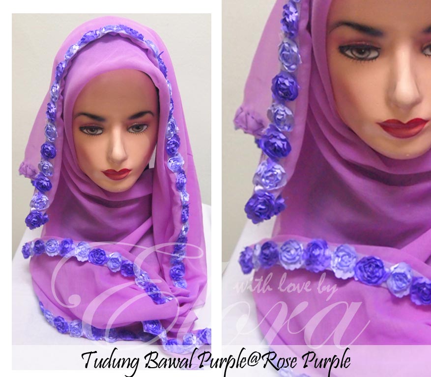 SYINADILINZIE COLLECTION'S: Tudung bawal bunga. Contoh cara pemakaian ...