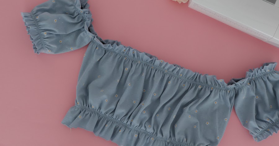 DIY RUFFLE OFF SHOULDER TOP | Mystylediaryy