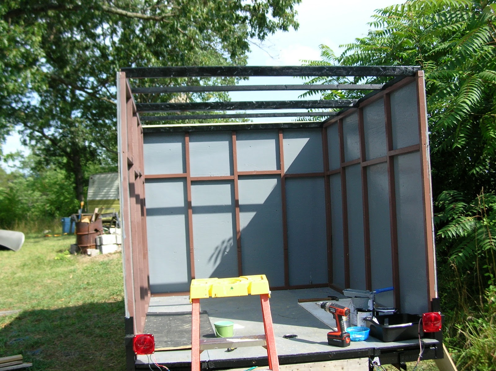 Build Your Own Enclosed Trailer Using A Pop-Up Camper Frame: Putting ...