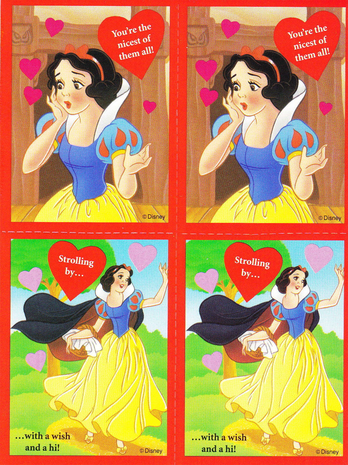Filmic Light - Snow White Archive: School Valentine Cards by Cleo